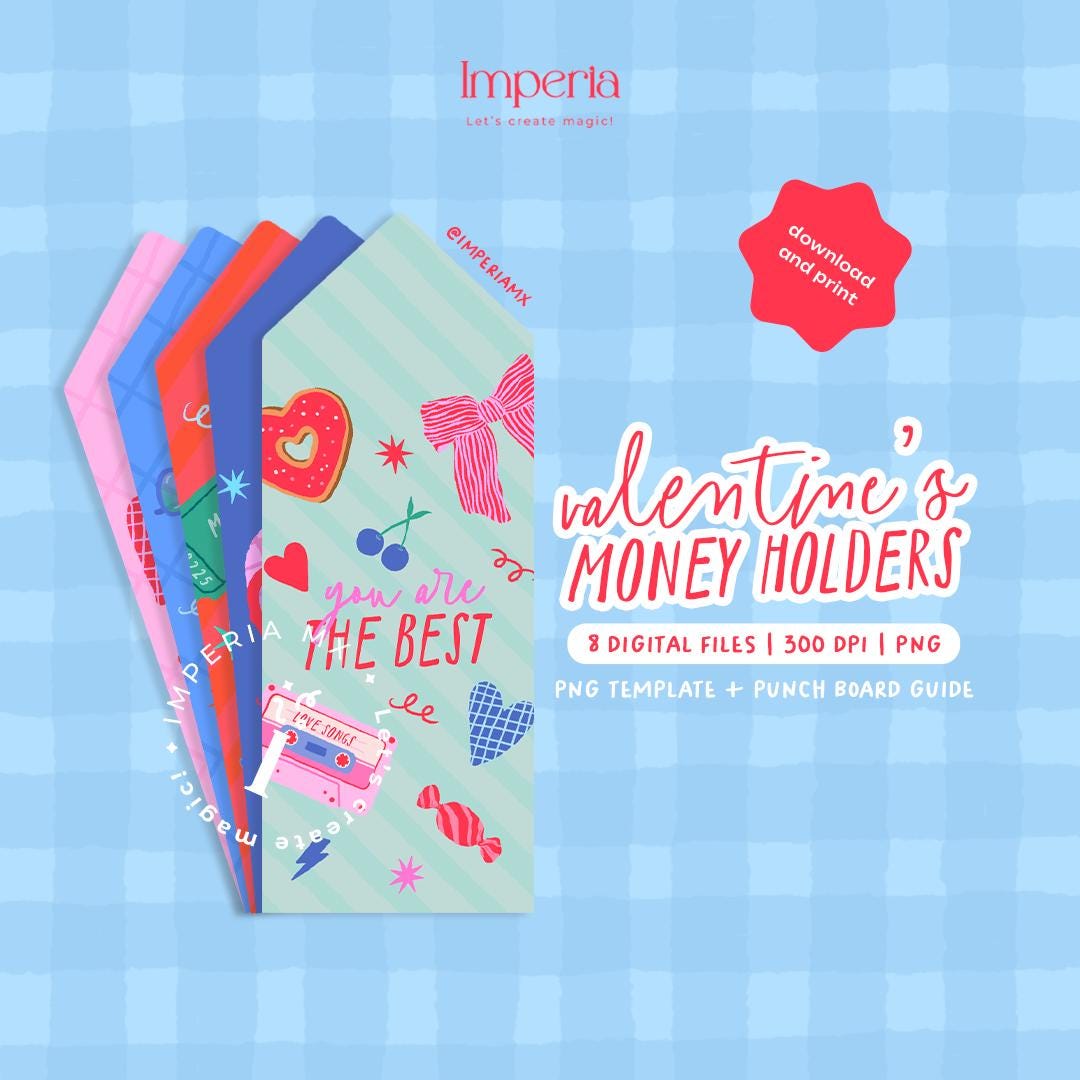 DIGITAL / Valentine's Money Holder / Envelope / Sobres para Dinero de ...