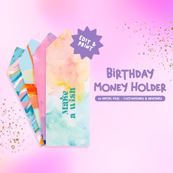 Kids Money Holder Birthday - Etsy