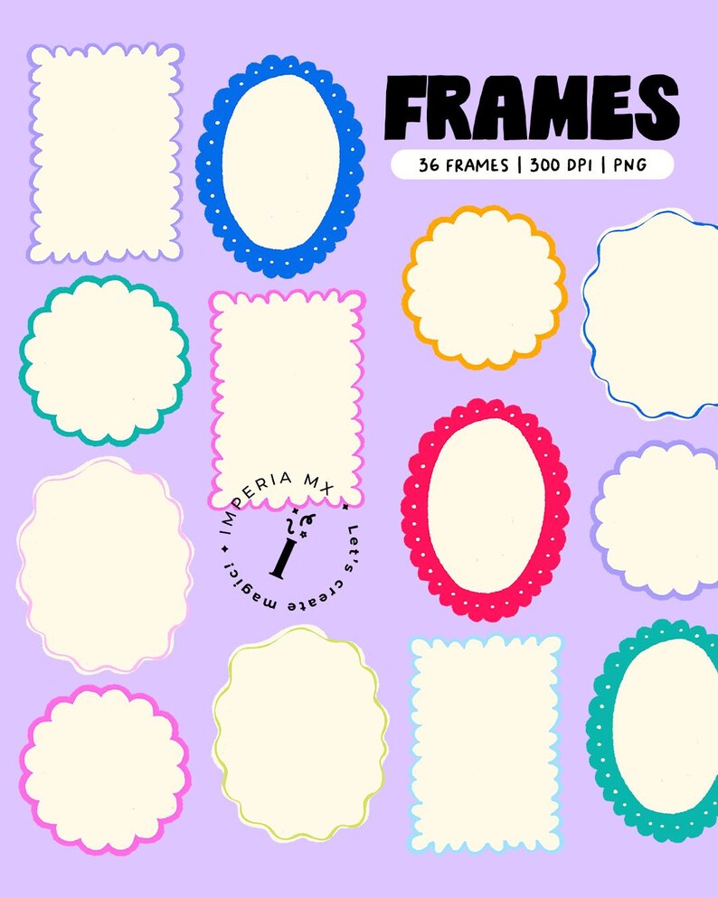 Valentine's Clipart / Frames / Digital Paper / Valentine's Day ...