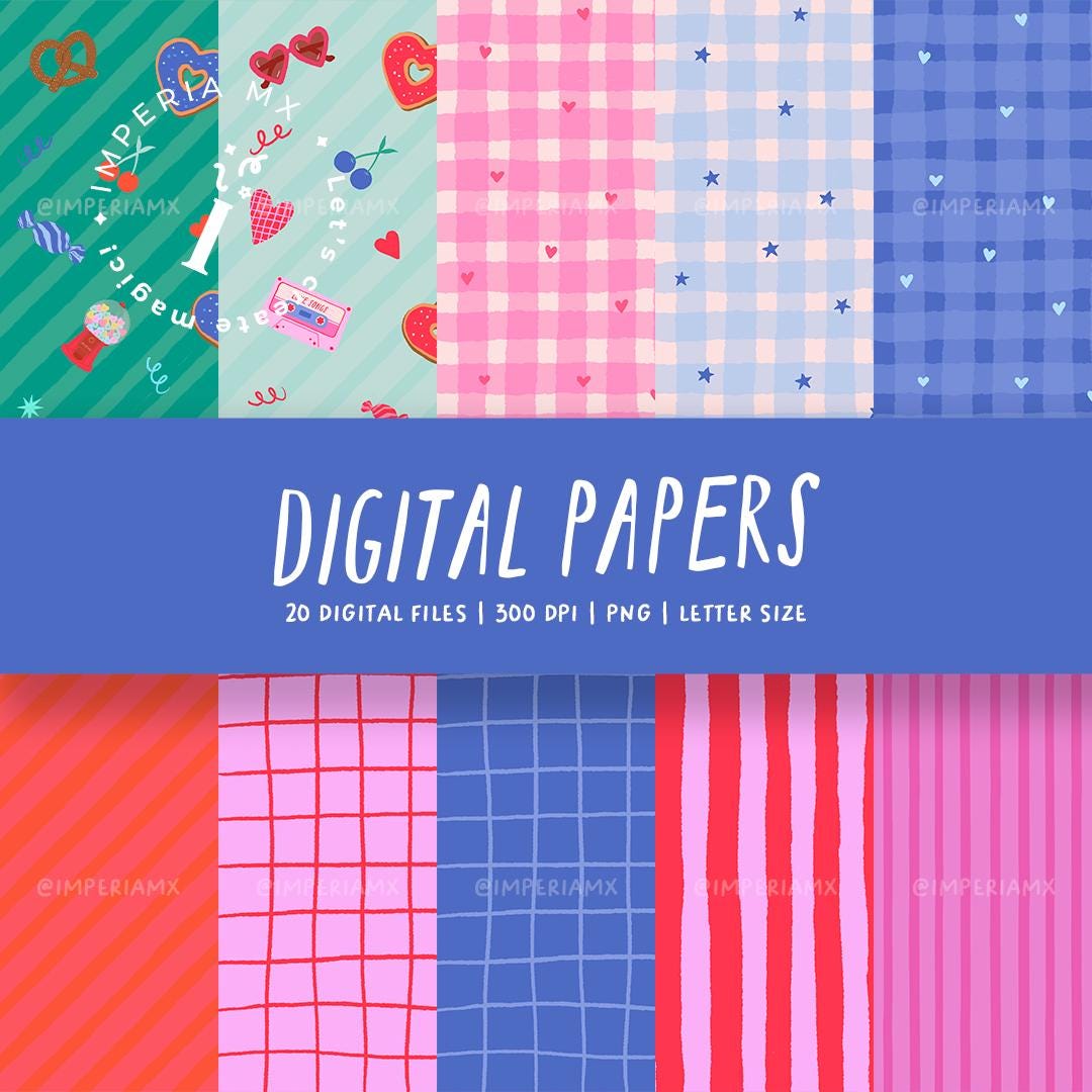 Valentines / Digital Papers / Valentine's Day Digital Papers - Etsy