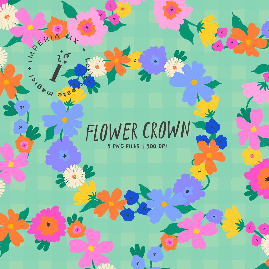 35 Hand Draw Frame / Flower Crown / Frames / Easter Spring / Easter ...