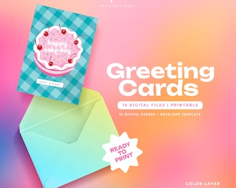 Mini Greeting Cards - Etsy