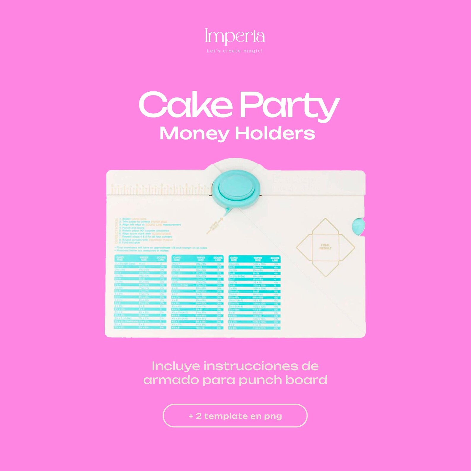 DIGITAL / Cake Party / Birthday Money Holder / Sobre para dinero de ...
