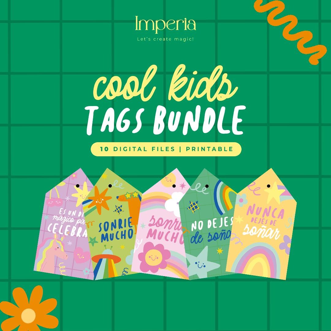 DIGITAL / Cool Kids Tags / Gift Tags / Gift Cards / Children's Day - Etsy
