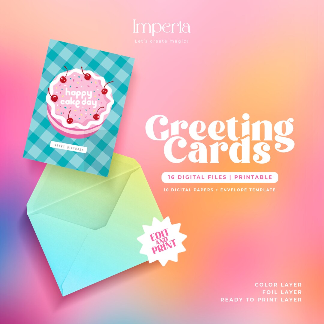 Mini Greeting Cards - Etsy