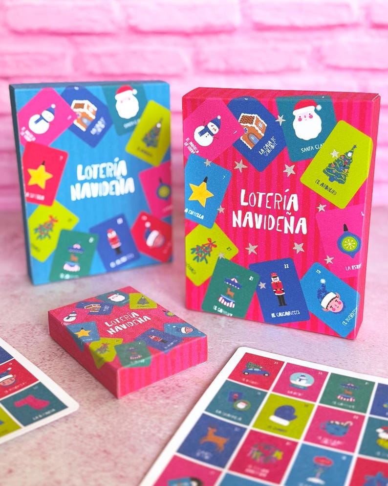 DIGITAL / 26 jugadores / Juego de Loteria Navideño / christmas lottery ...