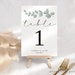 Simple Eucalyptus Table Number Template, Wedding Table Number Card ...