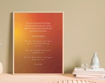 Mother Teresa of Calcutta Catholic Wall Art PRINTABLE - Etsy