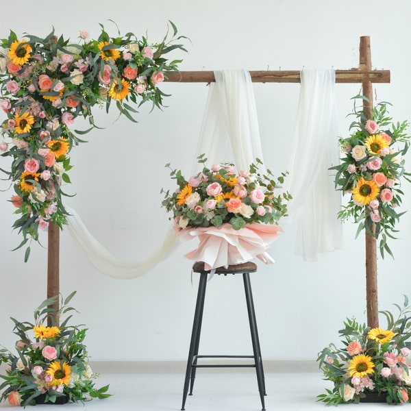 Sunflower Wedding Arch - Etsy