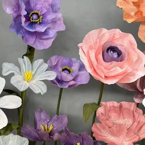 Giant Paper Flower Display for Event and Space Decoration Handcrafted ...