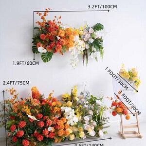 Rustic Fall Wedding Swag With Bold Orange, Yellow, and White Flowers - Etsy