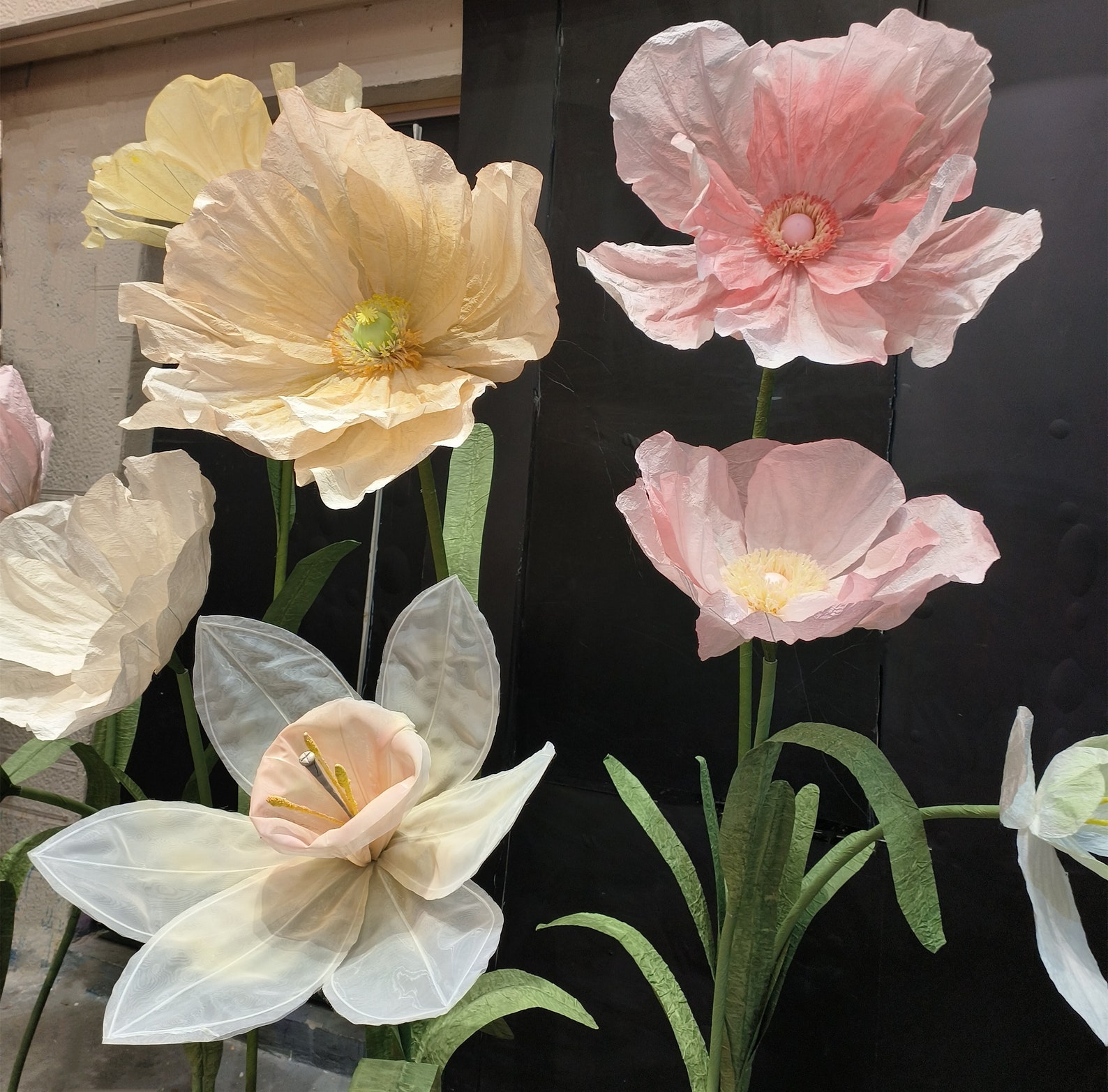 Large Customizable Handcrafted Silk Paper Flowers Oversized Floral ...