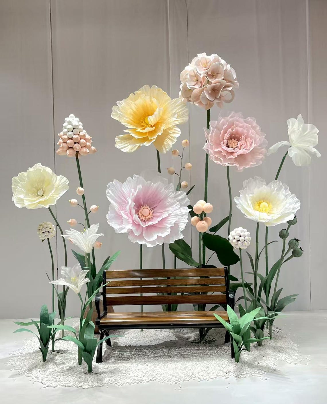 Giant Paper Flower Collection Customizable Light Pastel and Bold ...