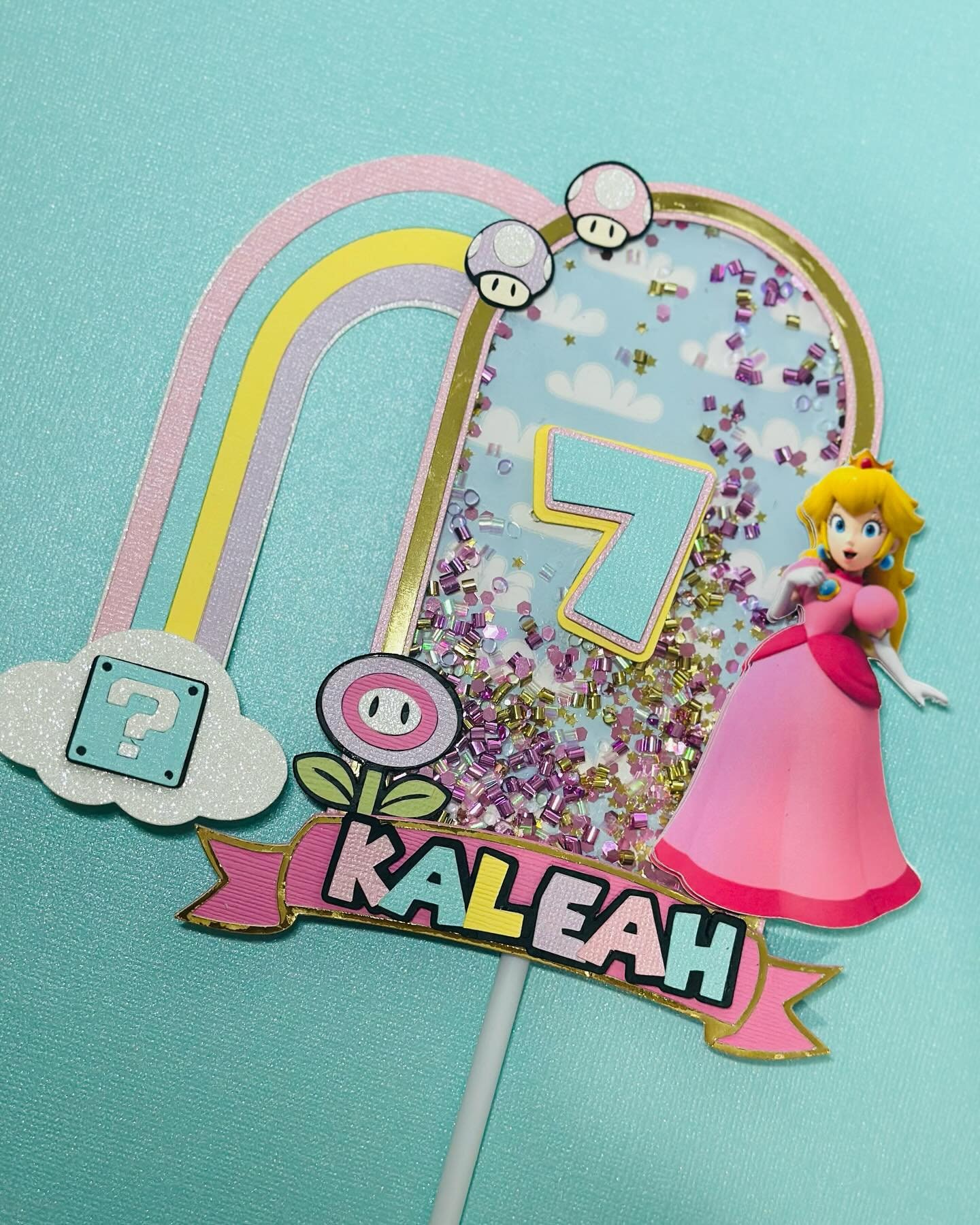 Princess Peach Cake Topper / Princess Peach Birthday - Etsy