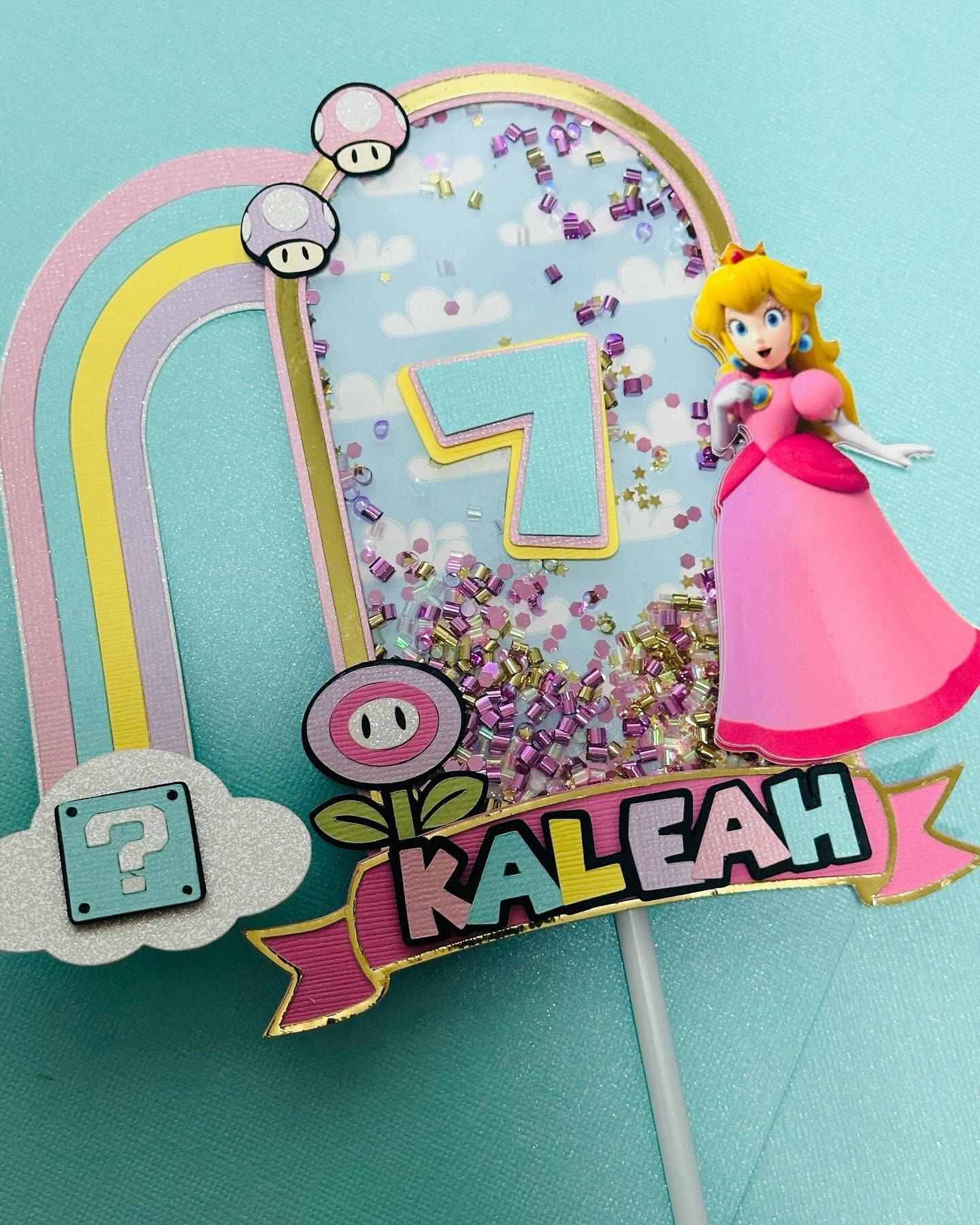 Princess Peach Cake Topper / Princess Peach Birthday - Etsy