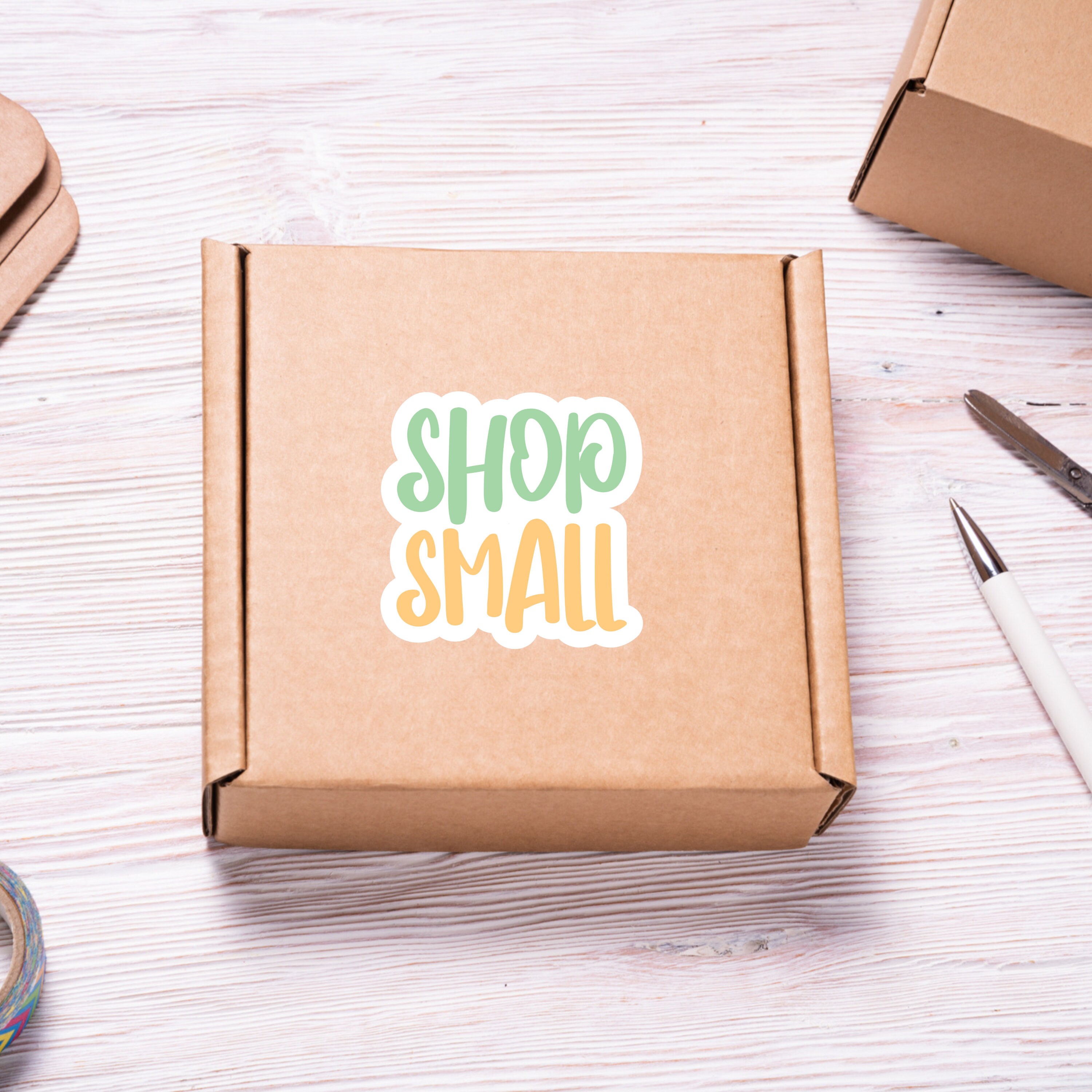 Shop Small Vinyl Stickers for Small Business, Package Stickers, Cute ...