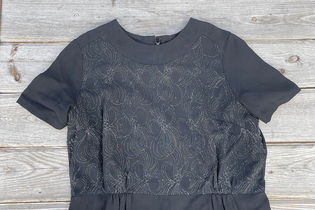 Vintage Black 1960s Mr. Jack Dallas Mid Century Dress Size Large - Etsy