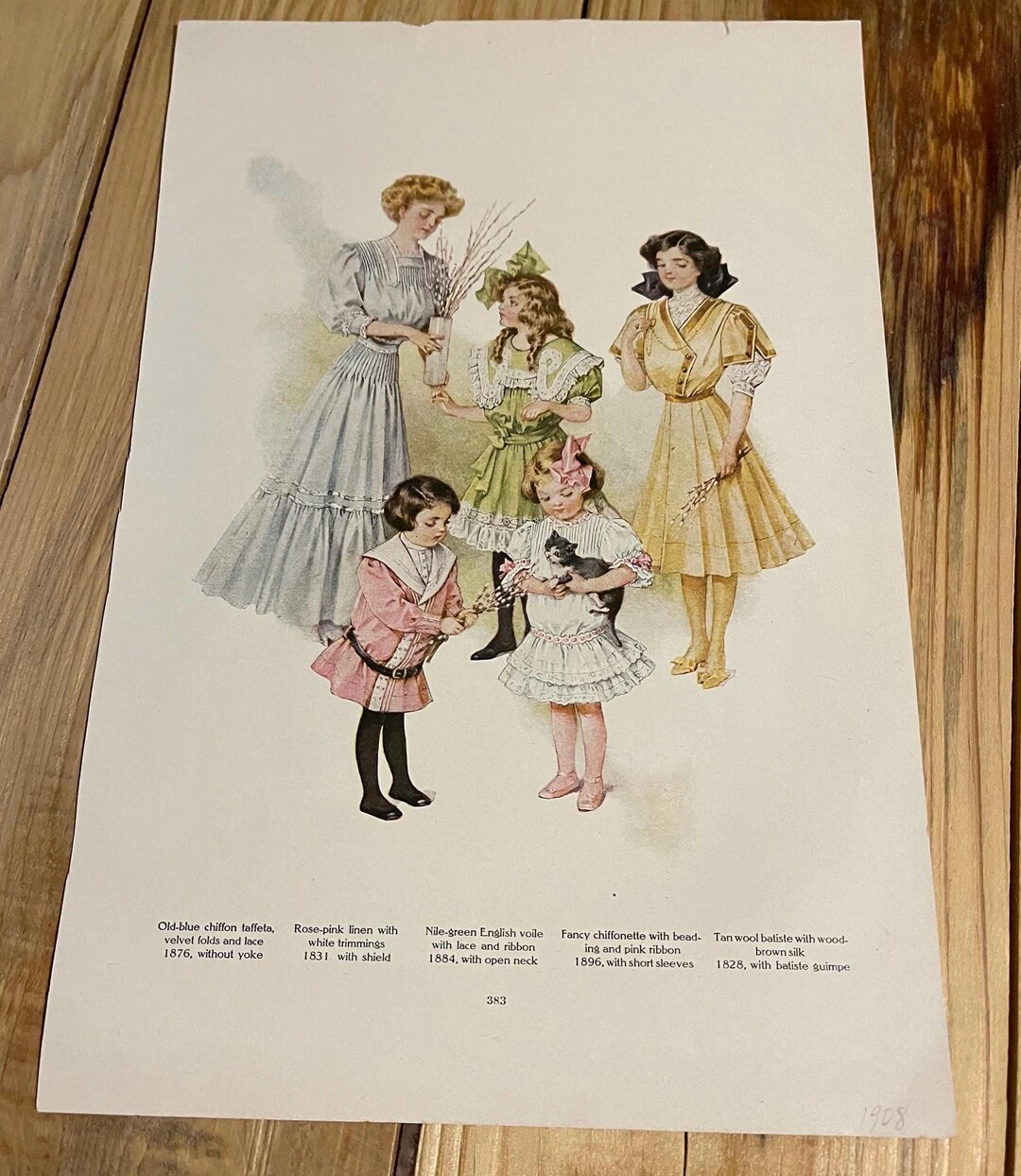 1890s Victorian Antique Fashion Plate Magazine Page - Etsy