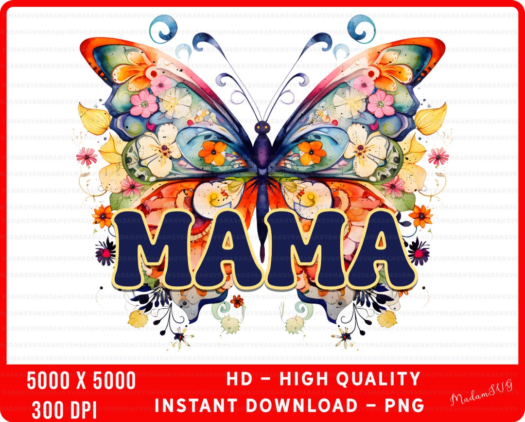 PNG: Butterfly Mama Png Mama Sublimation Digital Download - Etsy