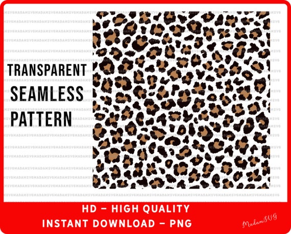 PNG: Leopard Transparent Seamless Pattern Png Your Own - Etsy