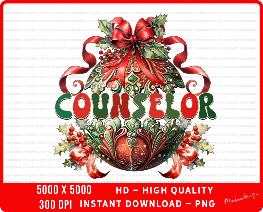 PNG: Christmas Split Ornament Counselor Png, Beautiful Ornament ...
