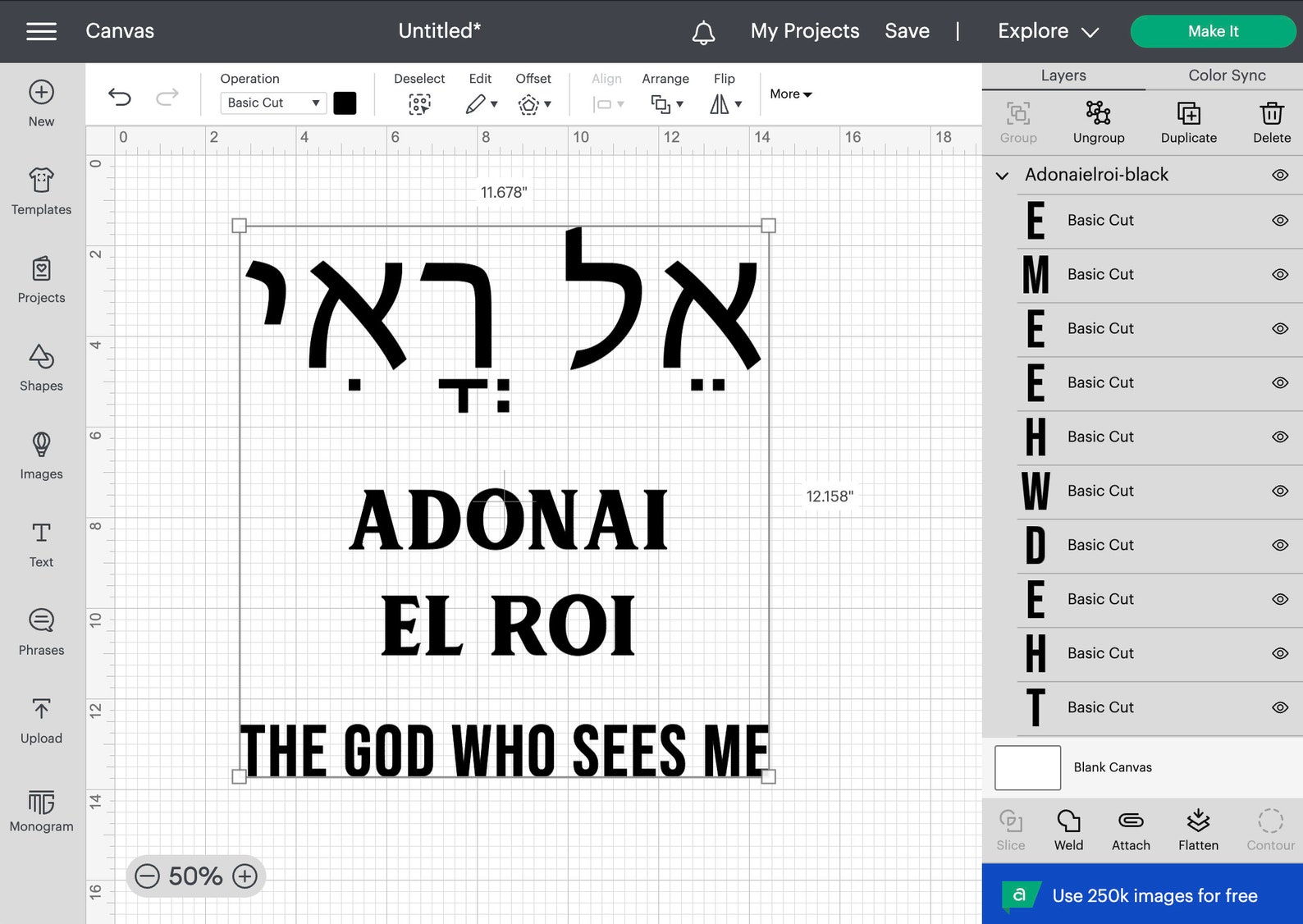 PNG, SVG: Adonai El Roi Svg Png, the God Who Sees Me, Hebrew El Roi ...