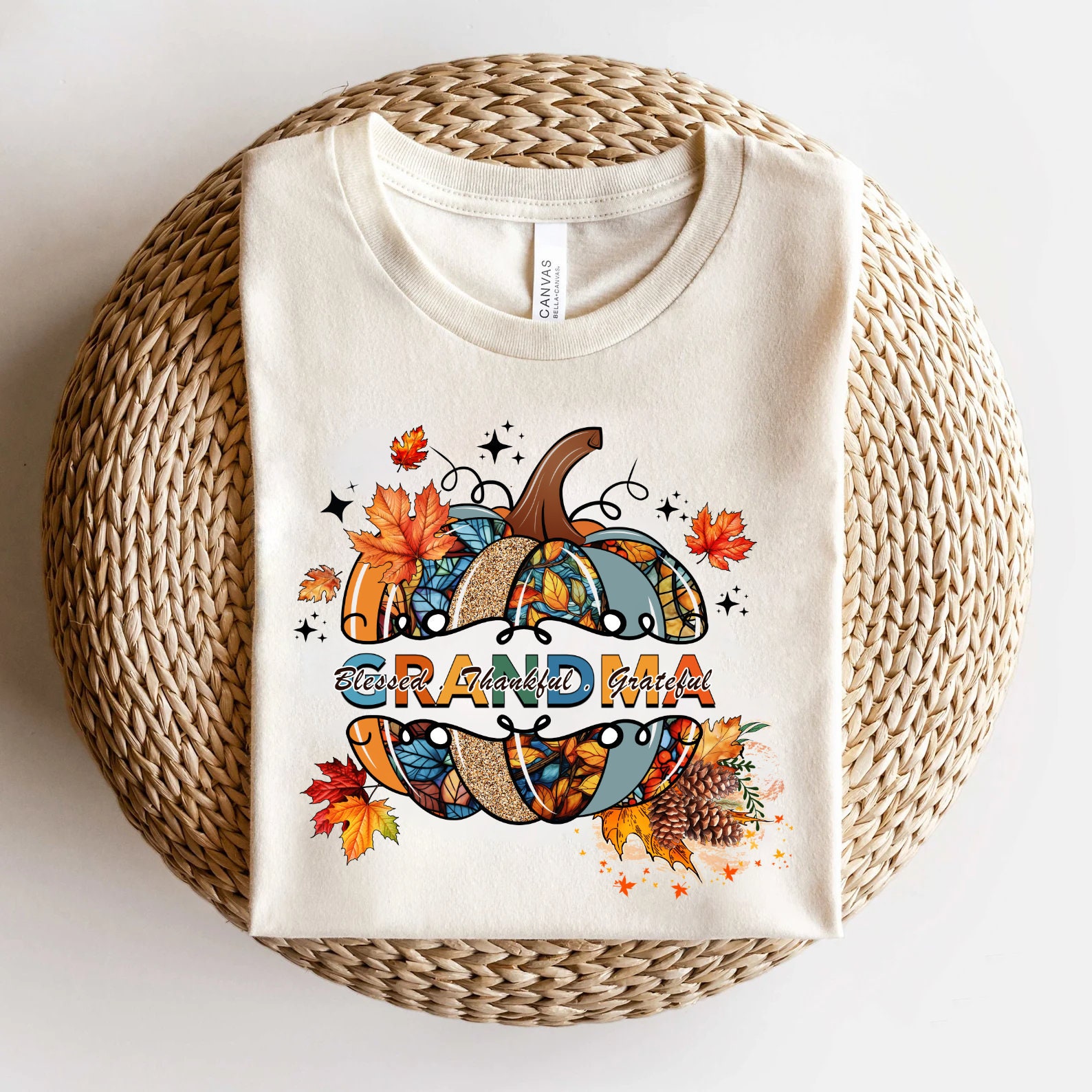 PNG: Fall Grandma Pumpkin, Grandma Blessed Thankful Grateful Png, Fall ...