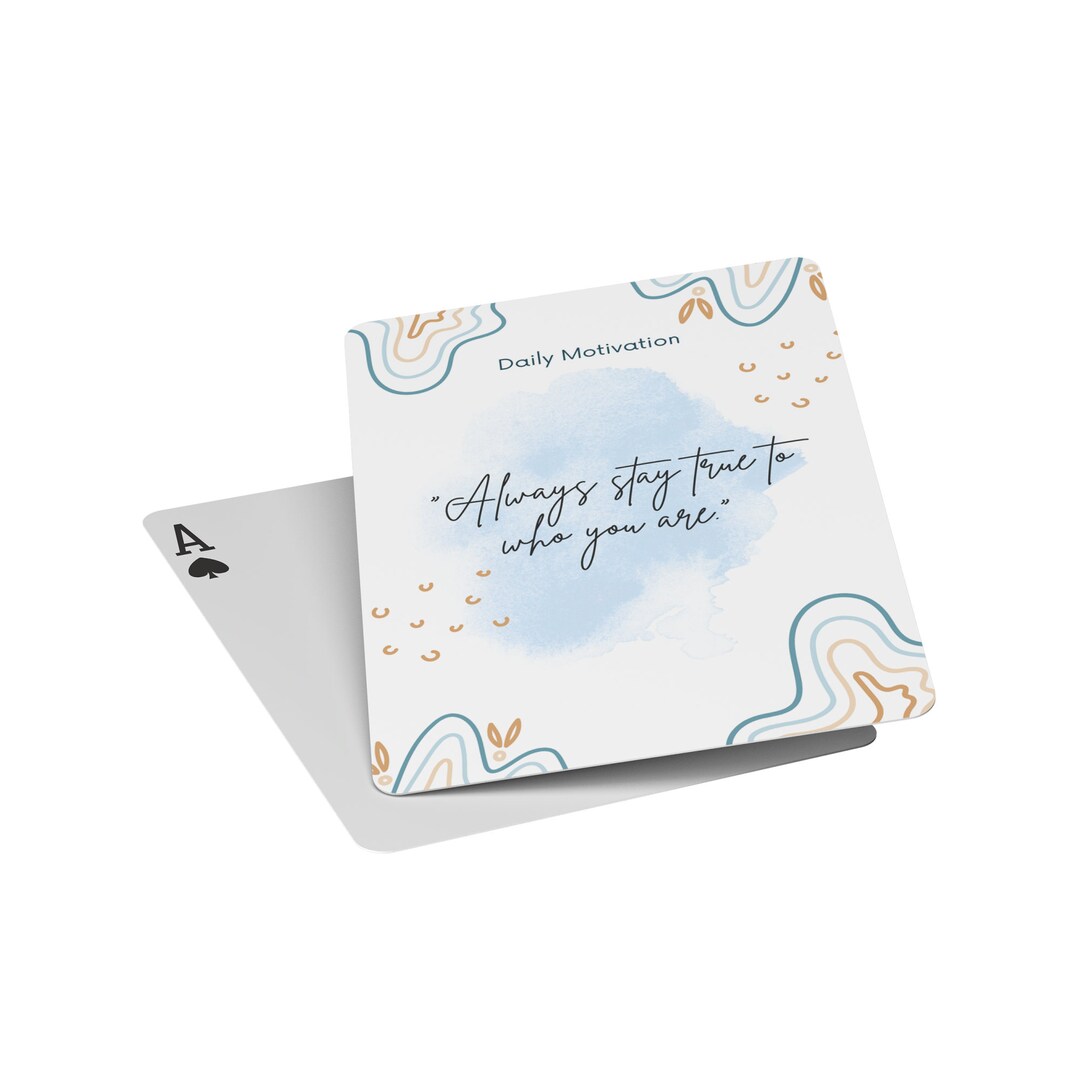 Daily Motivation Playing Cards - Etsy