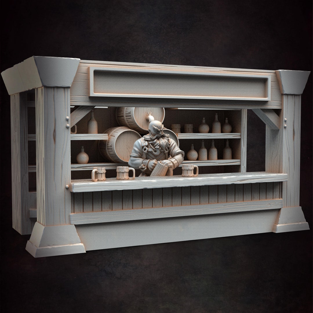Barkeeper Innkeeper Bar Terrain Scenery Inn Dnd - Etsy