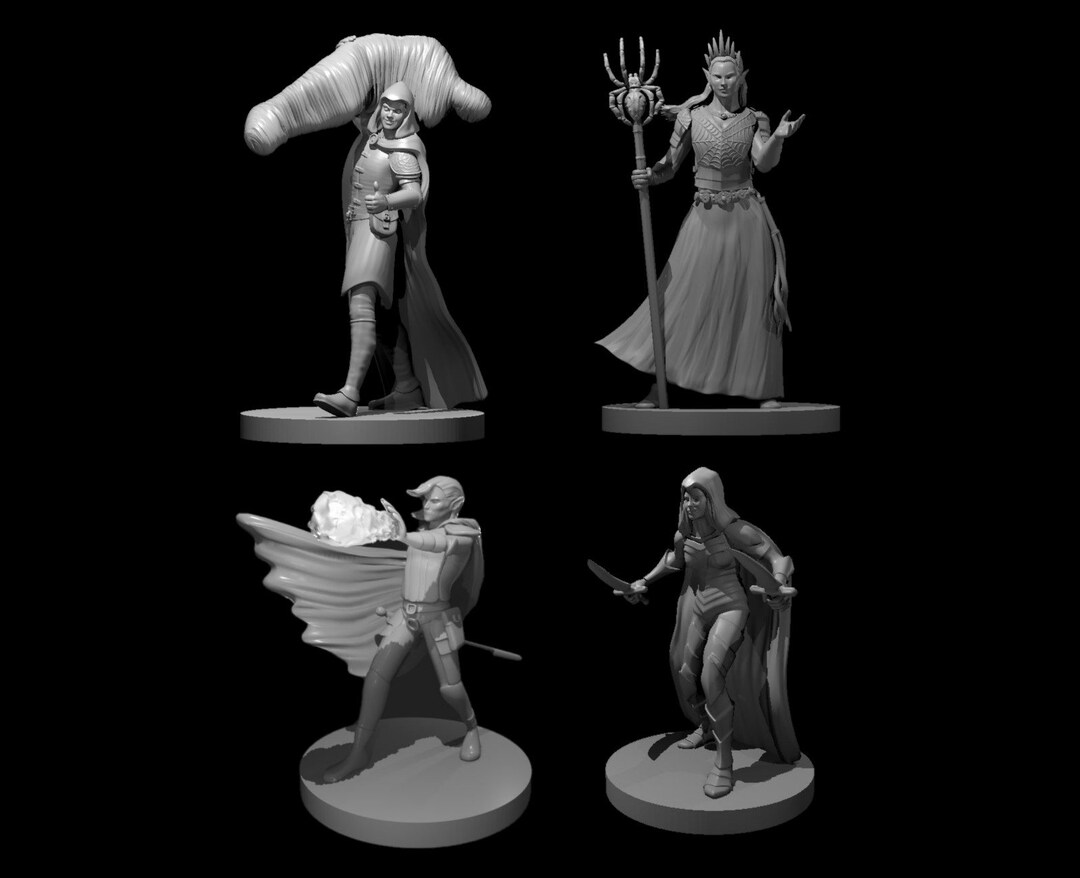 Drow Arachnomancer, Wizard, Matron Mother, Shadow Blade Dnd Miniature ...