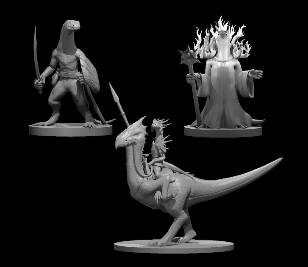 Firenewt Fire Newt Warlock Giant Strider Mounted Strider Mount Dnd ...