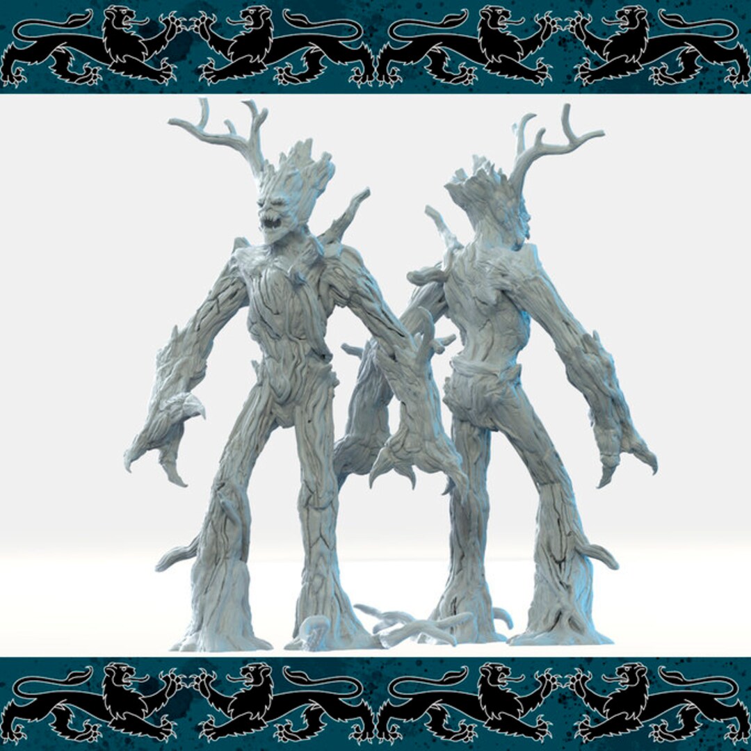 Ent Treant Treeman Treefolk Fantasy Miniatures 3D - Etsy