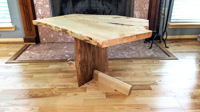 Ash Coffee Table Done in Nakashima Style - Etsy