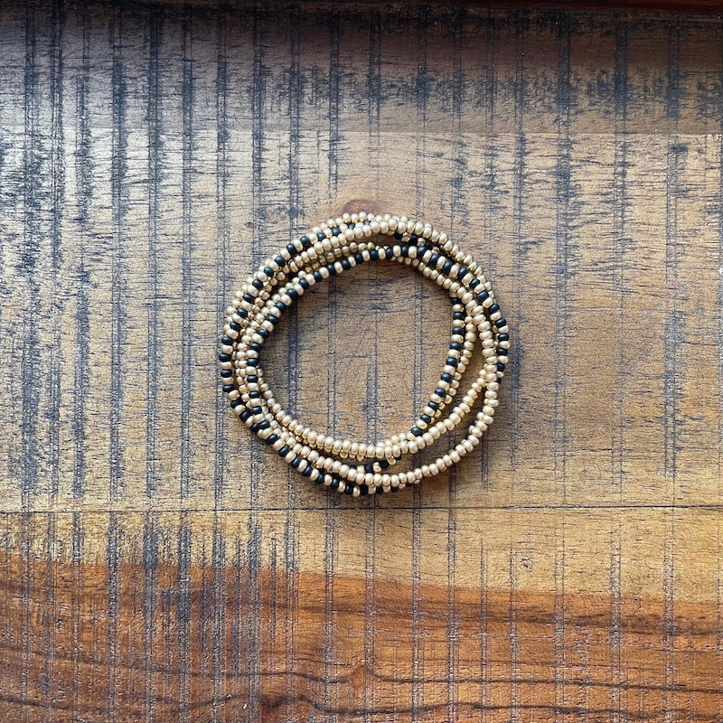 Seed Bead Stretch Bracelet - Etsy