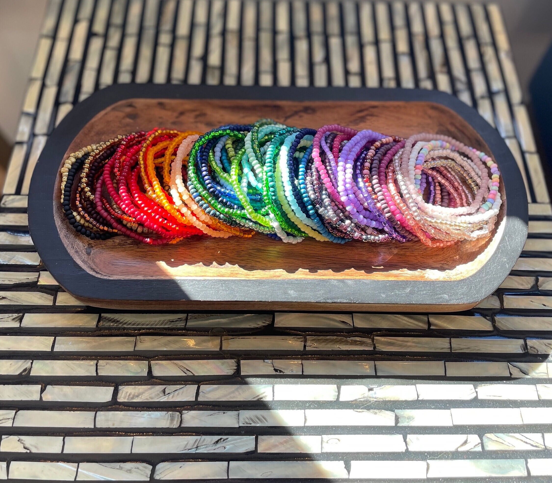Seed Bead Stackable Stretch Bracelets Handmade Bracelets - Etsy