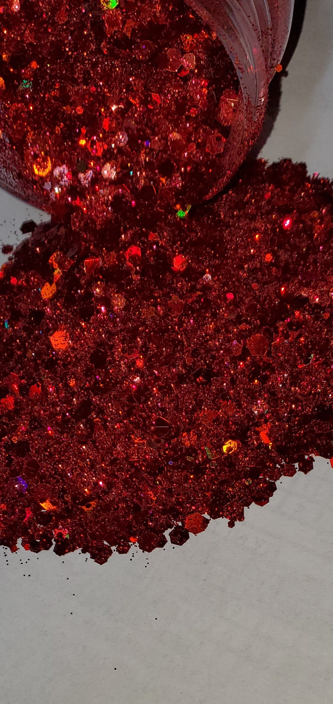 Winery Glitter, Chunky Glitter,chunky Mix, Dark Red Glitter, Dark Red ...