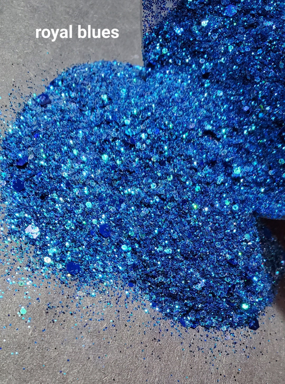 Royal Blues Glitter, Chunky Glitter,chunky Mix, Blue Glitter, Blue ...