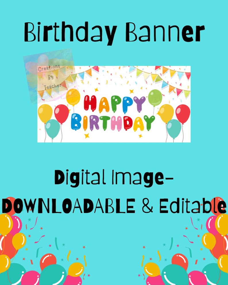 Happy Birthday Banner - Etsy
