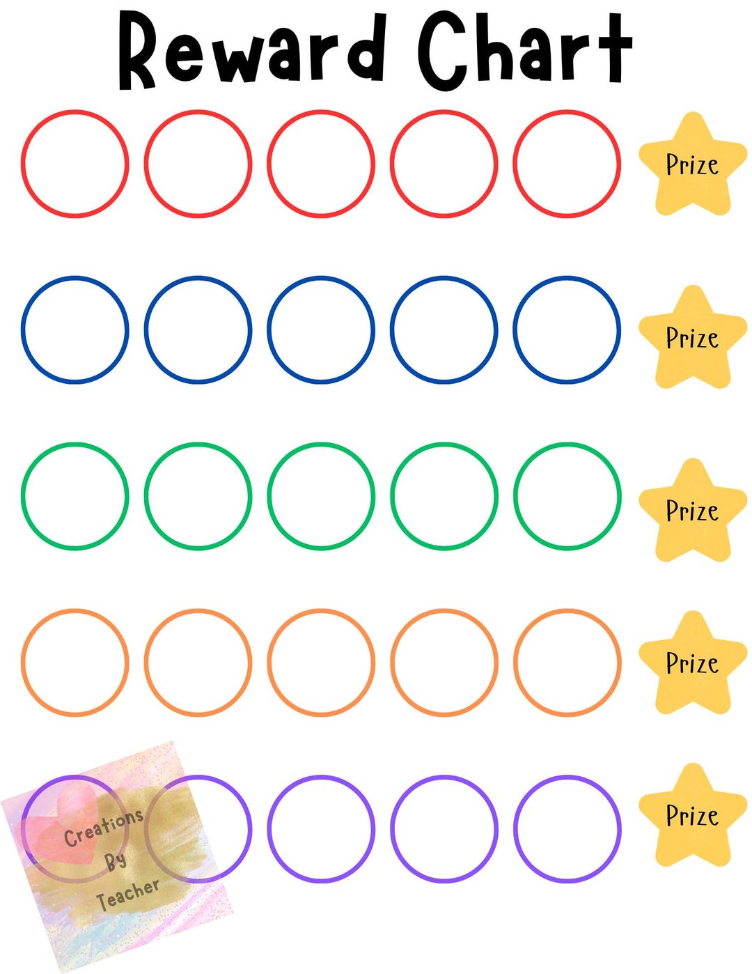 Printable Reward Chart for Kids (PDF) - Etsy
