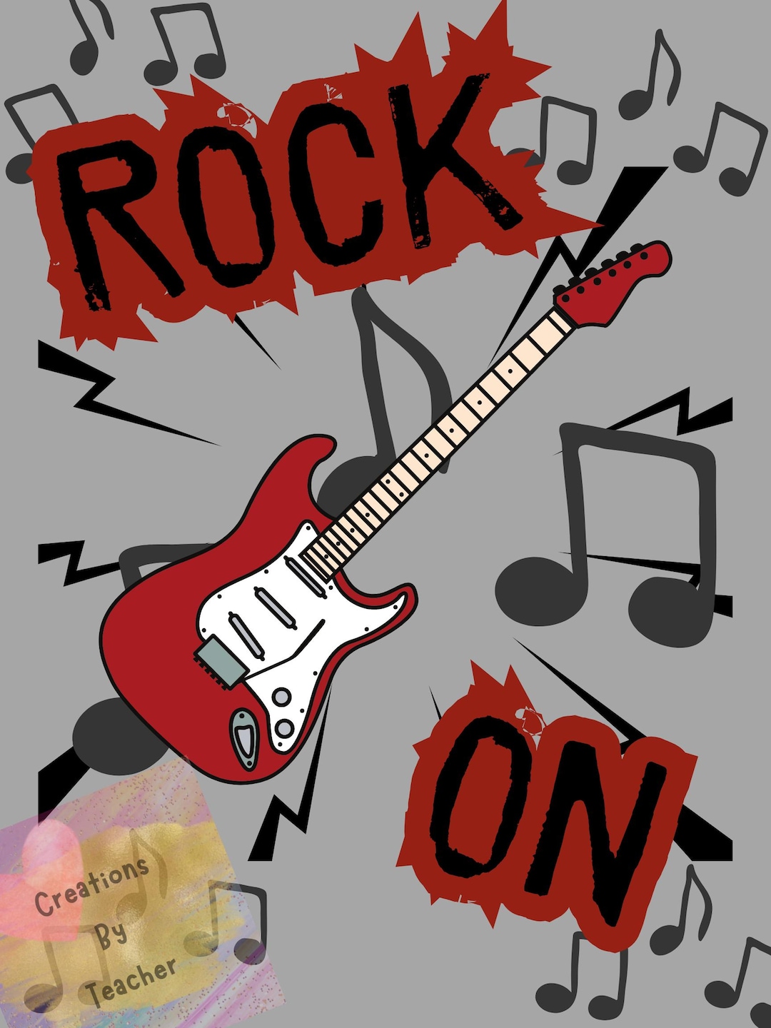 ROCK ON Poster - Etsy