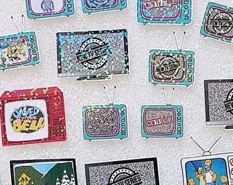 Sparkly Tv Stickers - Etsy