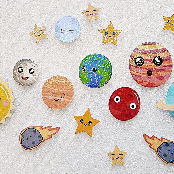 Cute Space Stickers - Etsy