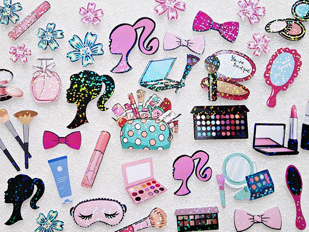 Glam Make-up Stickers, Sparkly Makeup and Cosmetics Stickers for ...