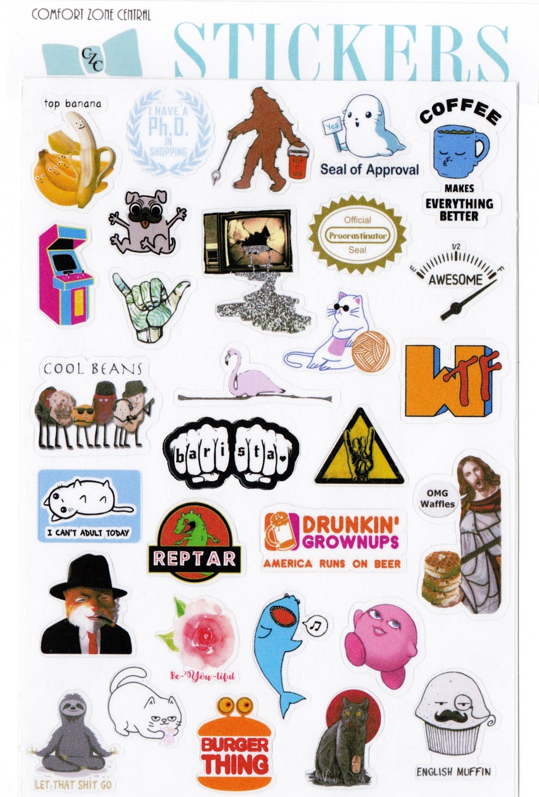 Meme Sticker Pack, Funny Stickers for Teens and Adults - Etsy