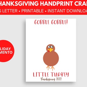 Thanksgiving Handprint Craft - Etsy