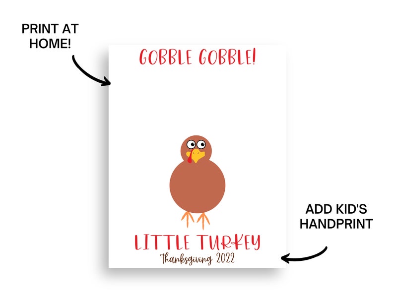 Thanksgiving Handprint Craft - Etsy