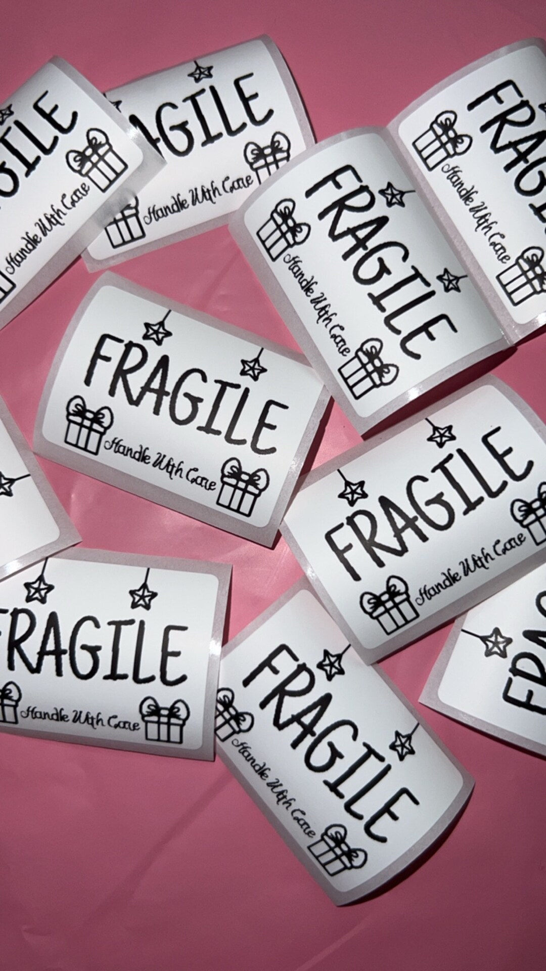 Mini Fragile Stickers - Etsy