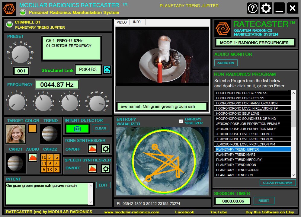 Radionic Planetary Spells Software - Etsy