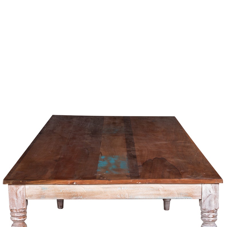 Rustic 90 Inch Long Solid Wood Dining Table - Etsy