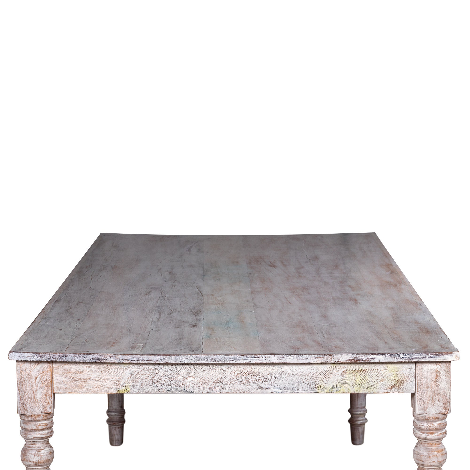 White 90 Inch Long Solid Wood Dining Table - Etsy